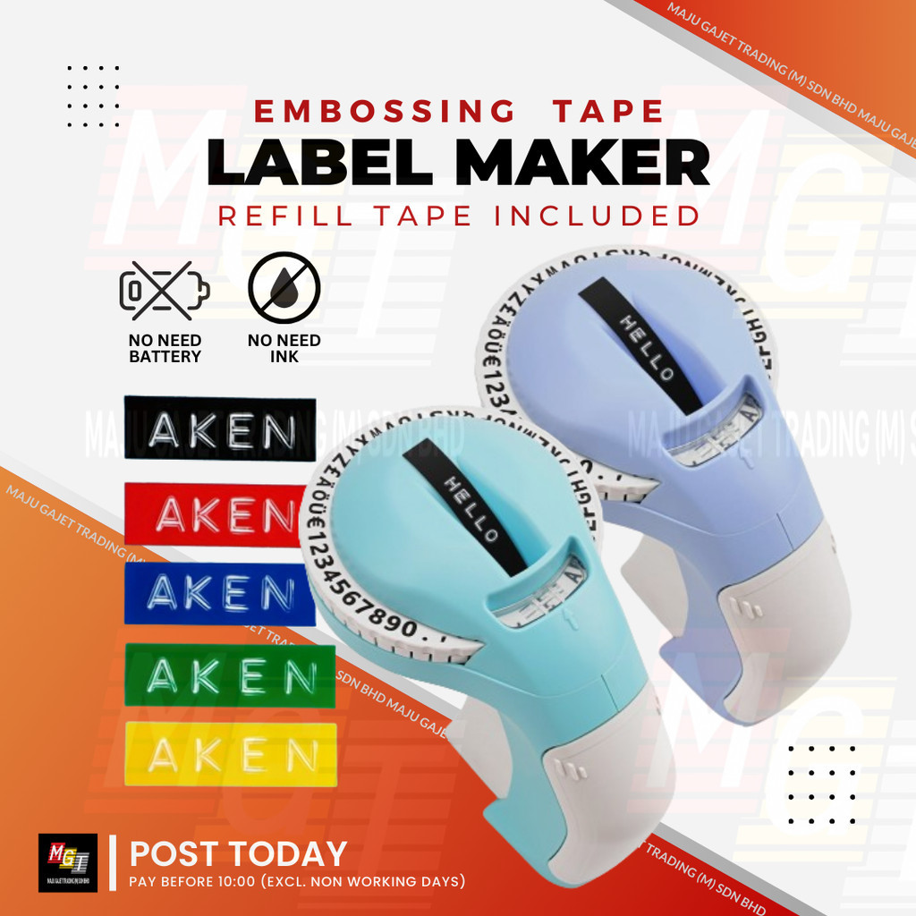 Handheld Embossing Label Maker B90 Embossing 3D Tape Wheel Writer ...