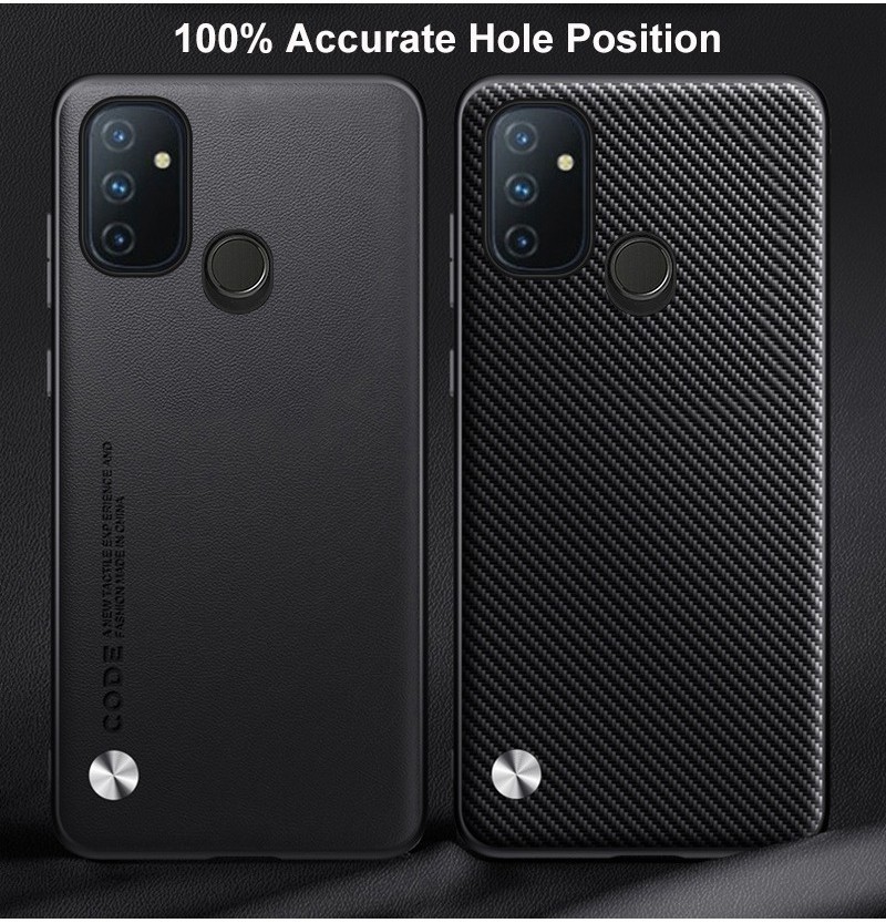 For OnePlus Nord N100 N200 N20 5G Fashion Leather Texture Back Cover ...