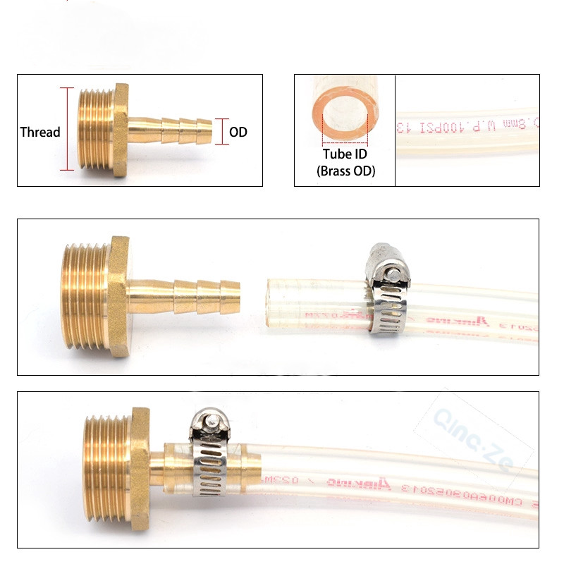 Free Shipping Brass Barb Fitting Elbow 6 8 10 12 16mm To 1/4 1/8 1/2 3/ ...