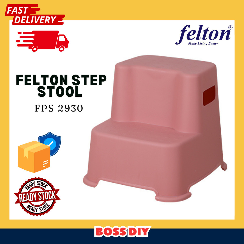 Felton 2 Step Chair Plastic Step Chair Heavy Duty Ladder Chair FPS 2930 ...