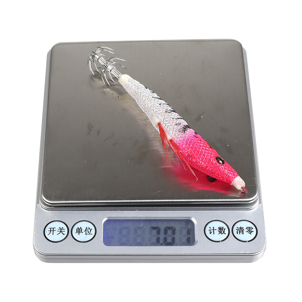 11cm/7g Fishing Lure Squid Jig Shrimp Prawn Full body Luminous Glow in ...