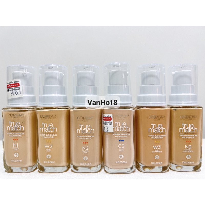 Usa Goods-Loreal Paris True Match Super-Blendable Foundation Liquid ...