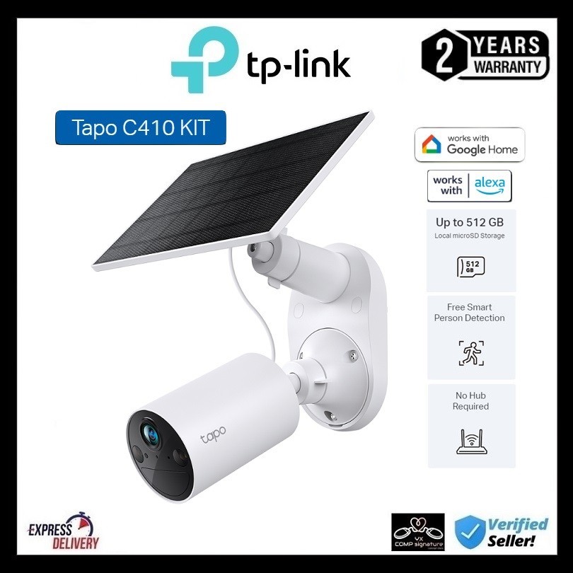 TP-LINK TAPO C410 KIT SOLAR-POWERED SECURITY CAMERA KIT | Shopee Malaysia