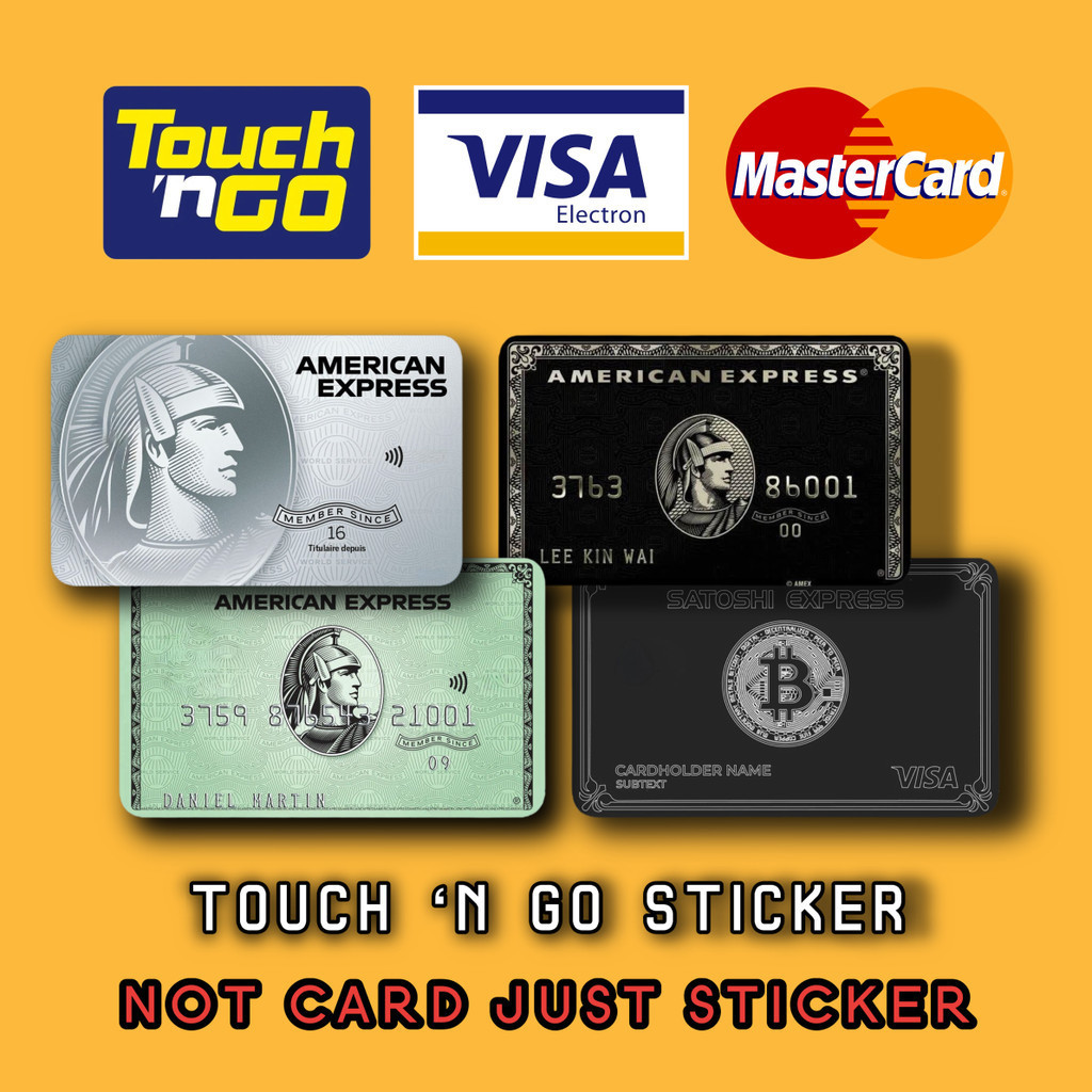 ( CRYPTO Series ) Touch n Go Card Sticker Cover TNG / MASTER / VISA ...