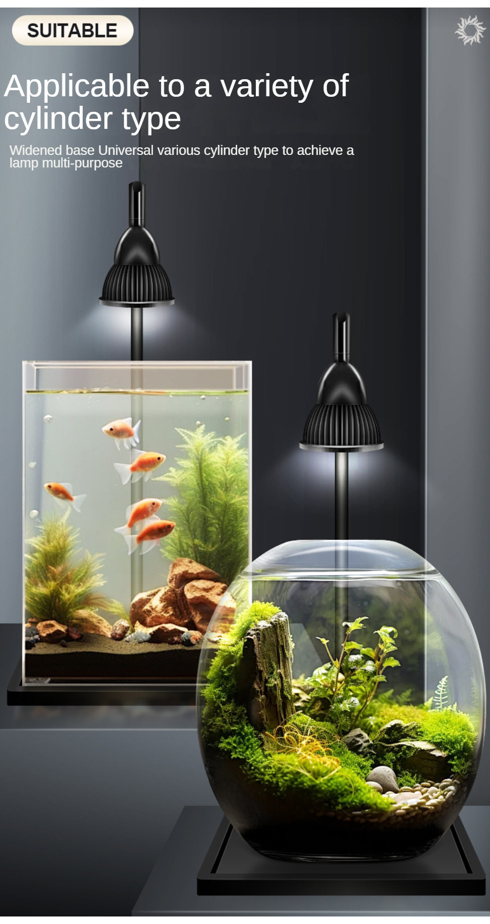 Aquarium Light Aquatic Plant Light Plant Growth Light Fish Tank LED ...