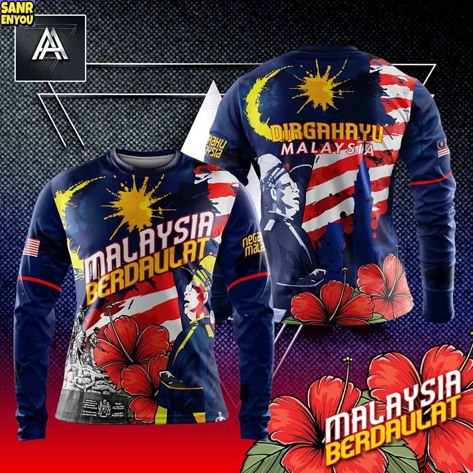 【SAN REN YOU】2024 NEW DESIGN Merdeka 67 Tahun 2024 Sublimation Tshirt ...