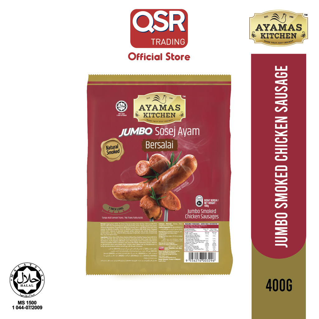 [KLANG VALLEY ONLY] Ayamas Kitchen Jumbo Smoked Chicken Sausage 400g ...