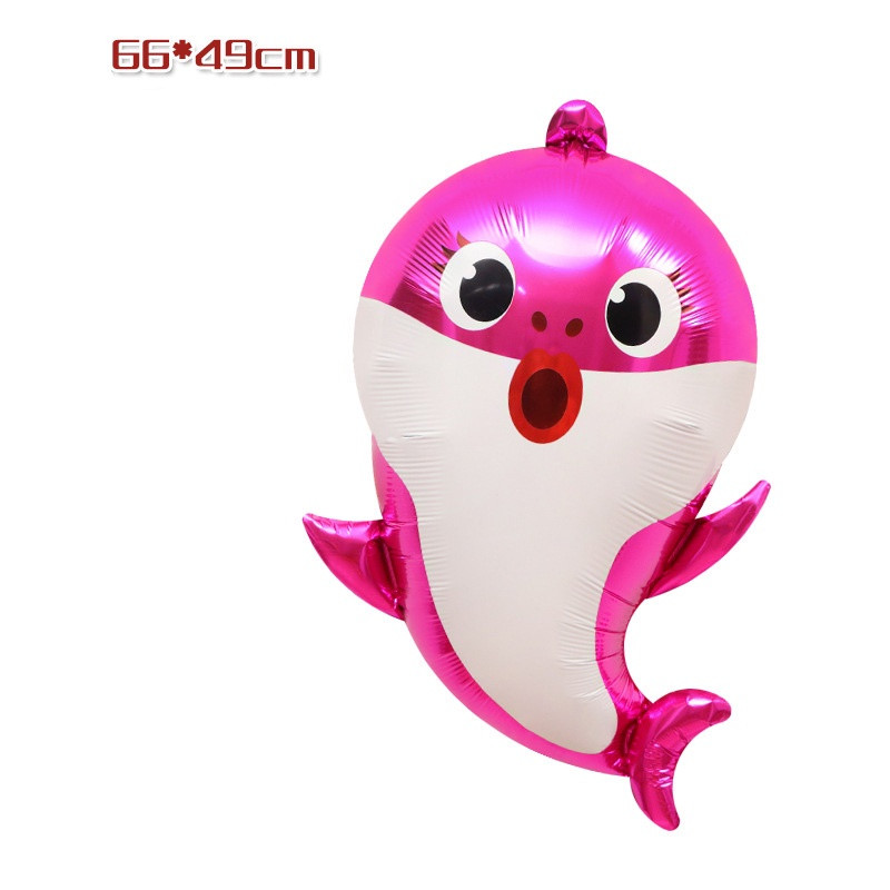 5 Pcs Shark Balloons Set, 25 Inch Large Shark Foil Balloons,Shark Party ...