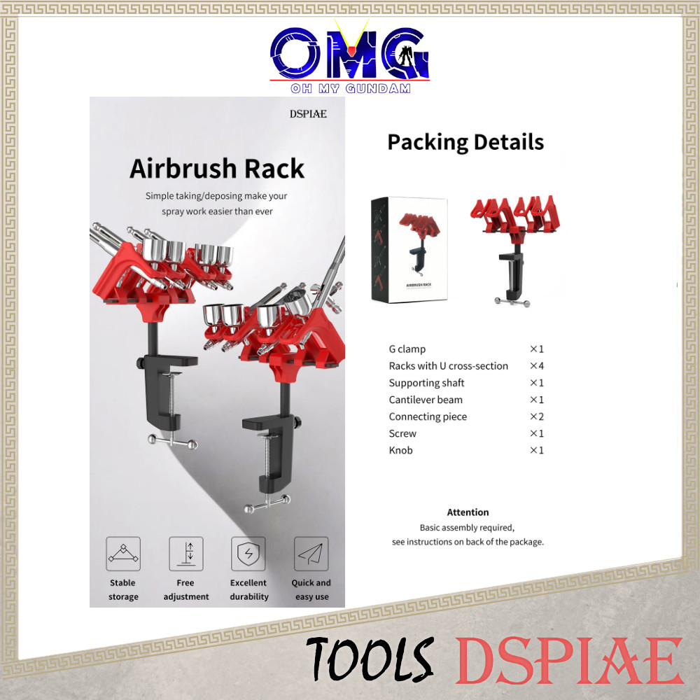 Dspiae Airbrush Rack / Airbrush Holder PT-AR Air Brush Holder ...