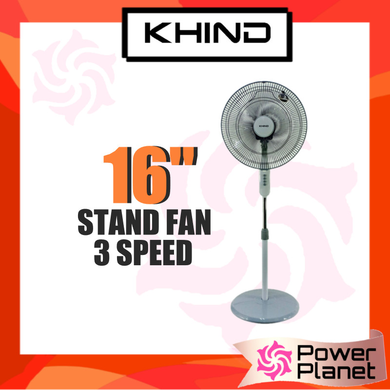 Khind 16" Stand Fan SF1682SE 50W 3 Blade 3 Speed Kipas Berdiri (WInter ...