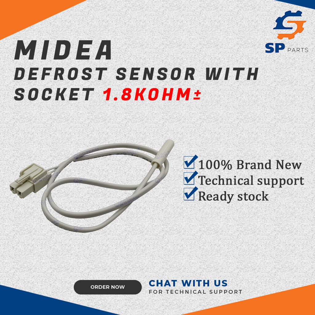 MIDEA REFRIGERATOR DEFROST SENSOR WITH SOCKET 1.8Kohm± | Shopee Malaysia