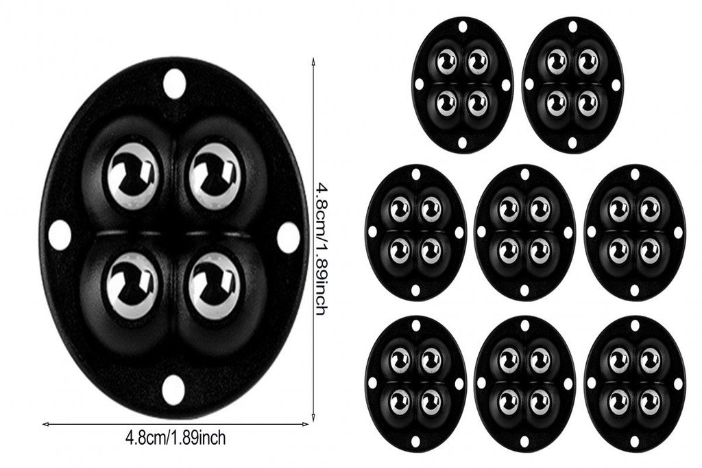 Moon* Load-bearing Capacity Wheels Strong Adhesion Mini Wheels 8pcs ...