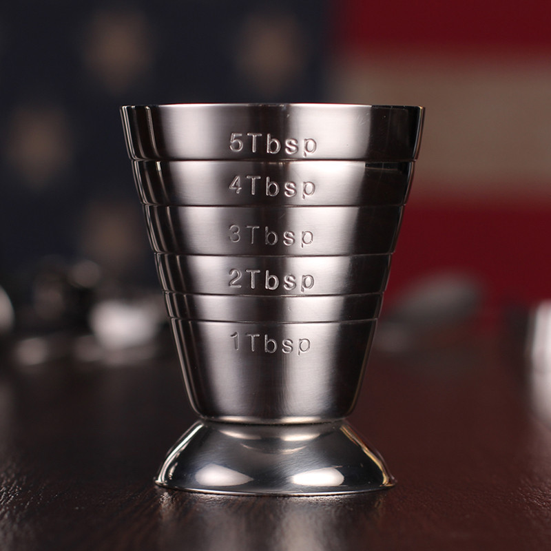 Triple Scale Stainless Steel Jigger Cocktail ‌Measuring Cup Bartender ...