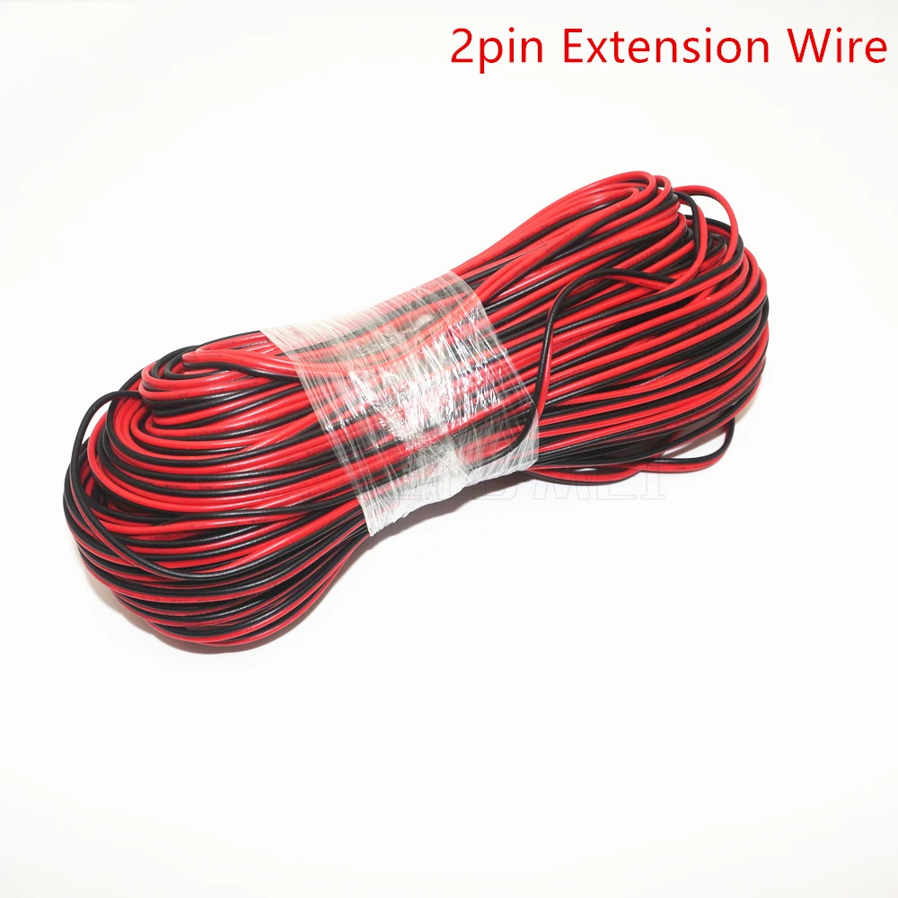10m 22awg 2pin 3pin 4pin 5pin 6pin Extension Electric Wire 5050 3528 ...