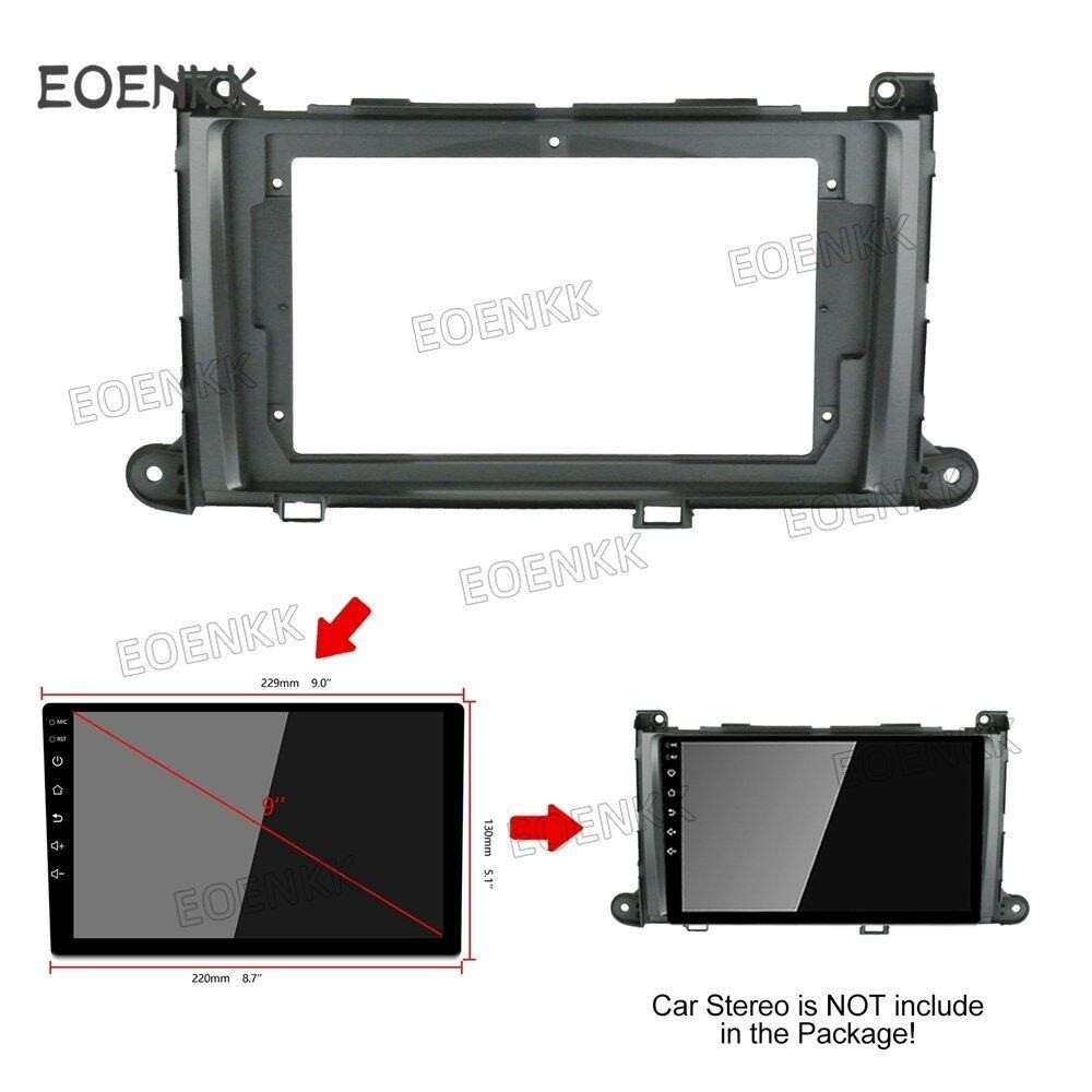 car stereo dashboard mounting kits facia plate 2din center panel ...