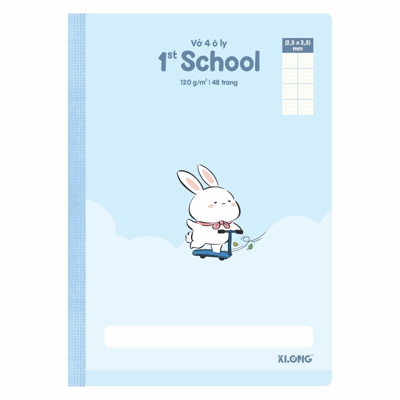 4-panel notebook sewn and glued at the spine 1st School Klong B5- 48 ...