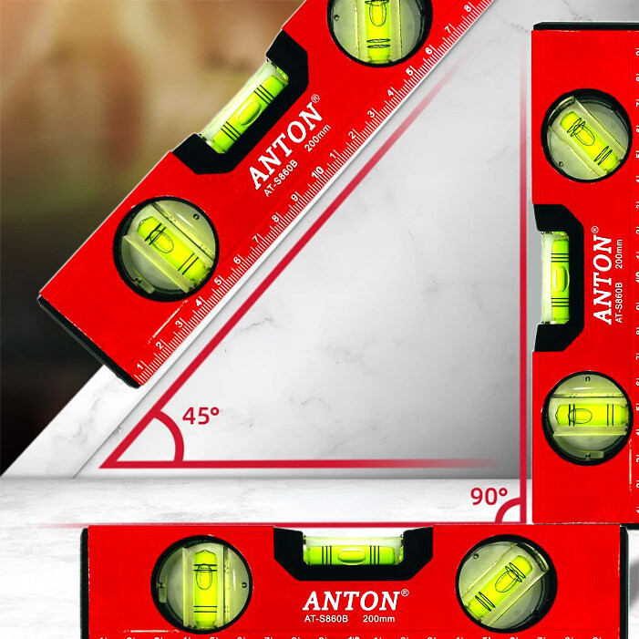DIY Online4u - ANTON MINI PREMIUM MAGNETIC SPIRIT LEVEL RULER 4" 6" 8 ...
