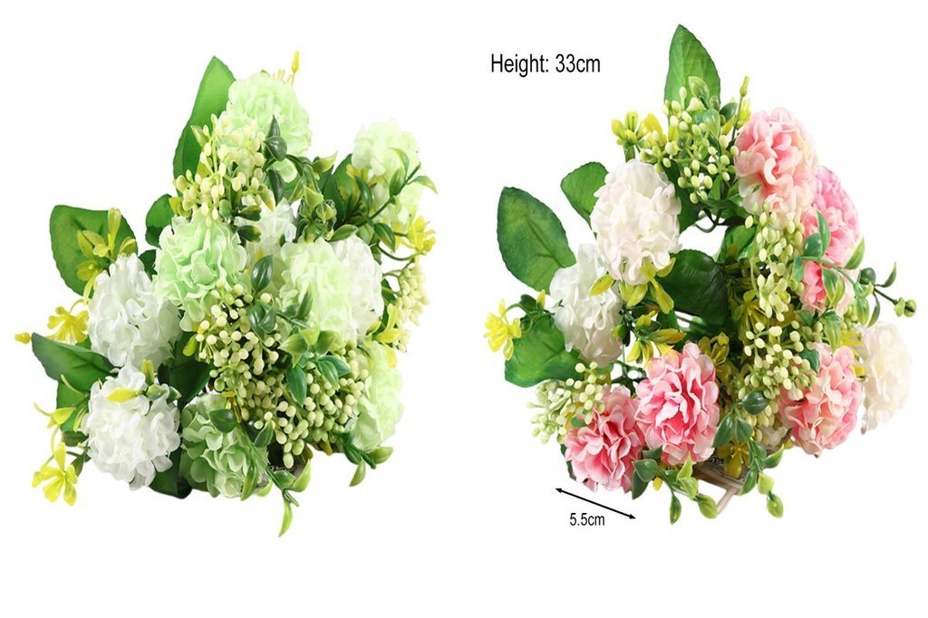 YQ.B Faux Chrysanthemums Realistic Floral Arrangement Realistic Silk Chrysanthemum Wedding ...