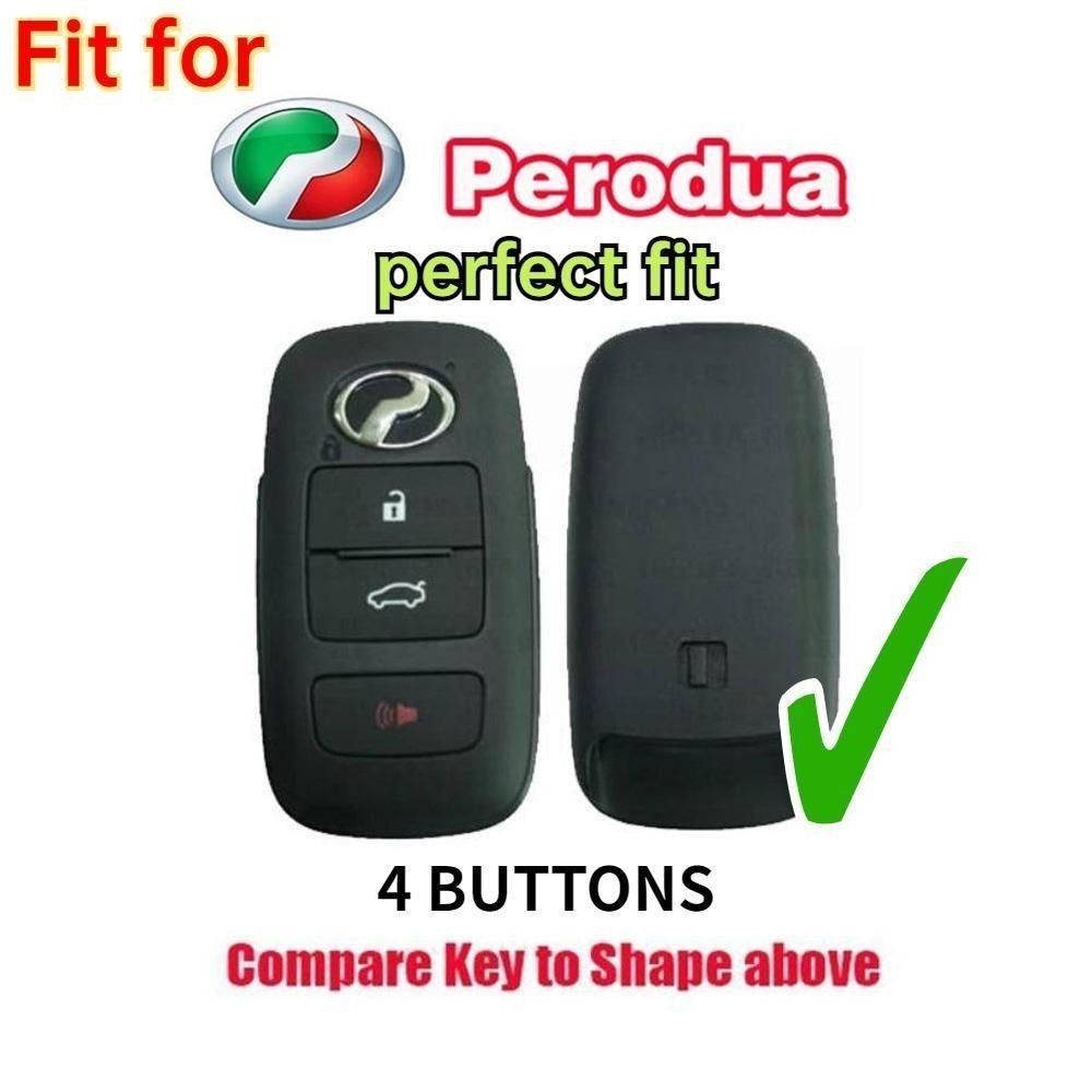 Alloy Remote Car Key Cover Case Fit for Perodua Ativa / Alza Axia 2023 ...