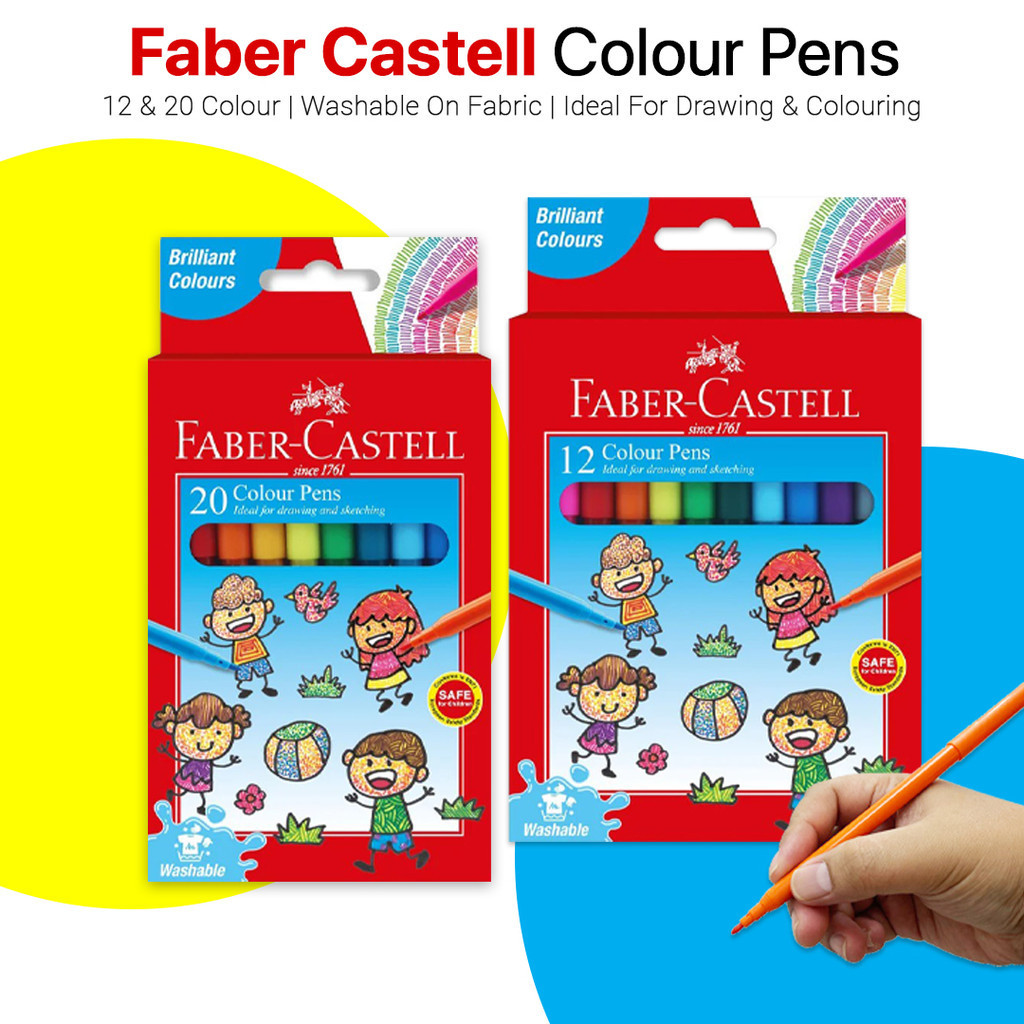 Faber Castell Multicolour Magic Colour Pen Magik 12s/20s - (SET) Pen ...