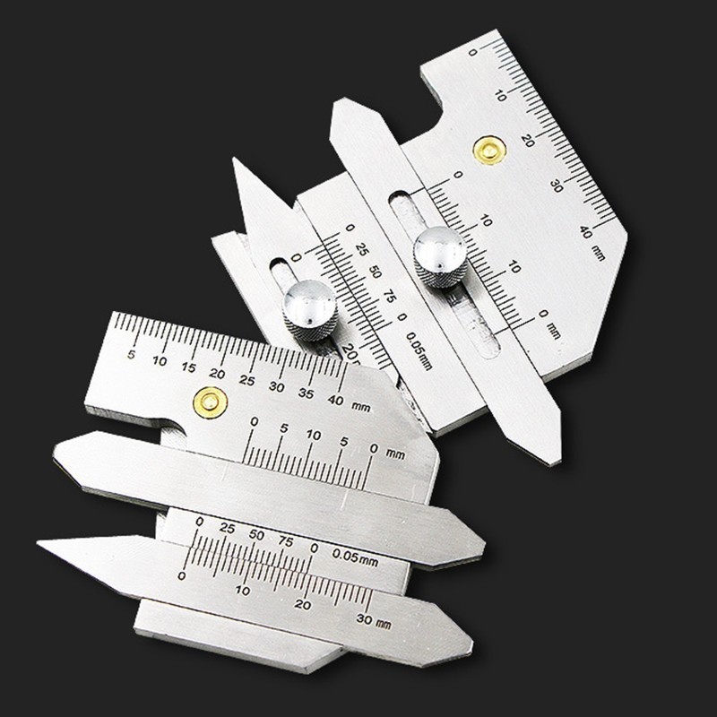 Pipe Welding Gauge Welding Inspection Ruler 0-40mm Stainless Steel 0.5 ...