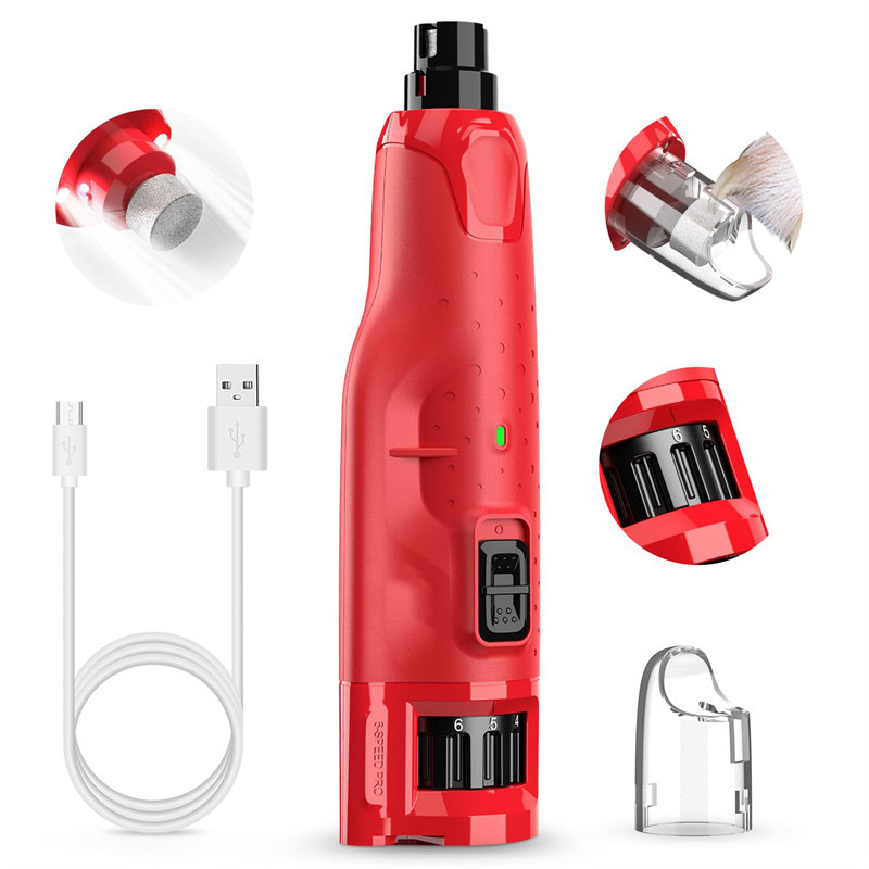 Benepaw Dog Nail Grinder with 6 Adjustable Speeds User-Friendly Design ...