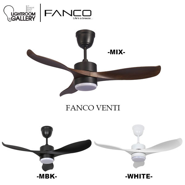 FANCO VENTI 42" / 52'' 5SPEED DC MOTOR CEILING FAN WITH 3C LED LIGHT ...