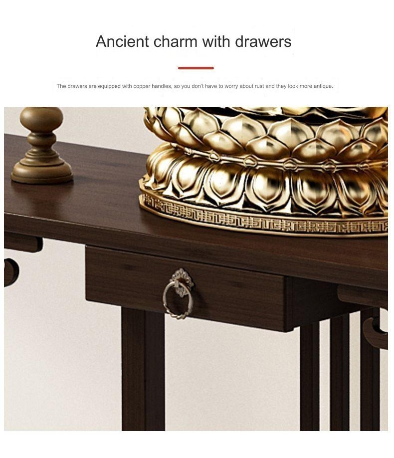 Side table side rack porch table long ultra-narrow altar table home ...