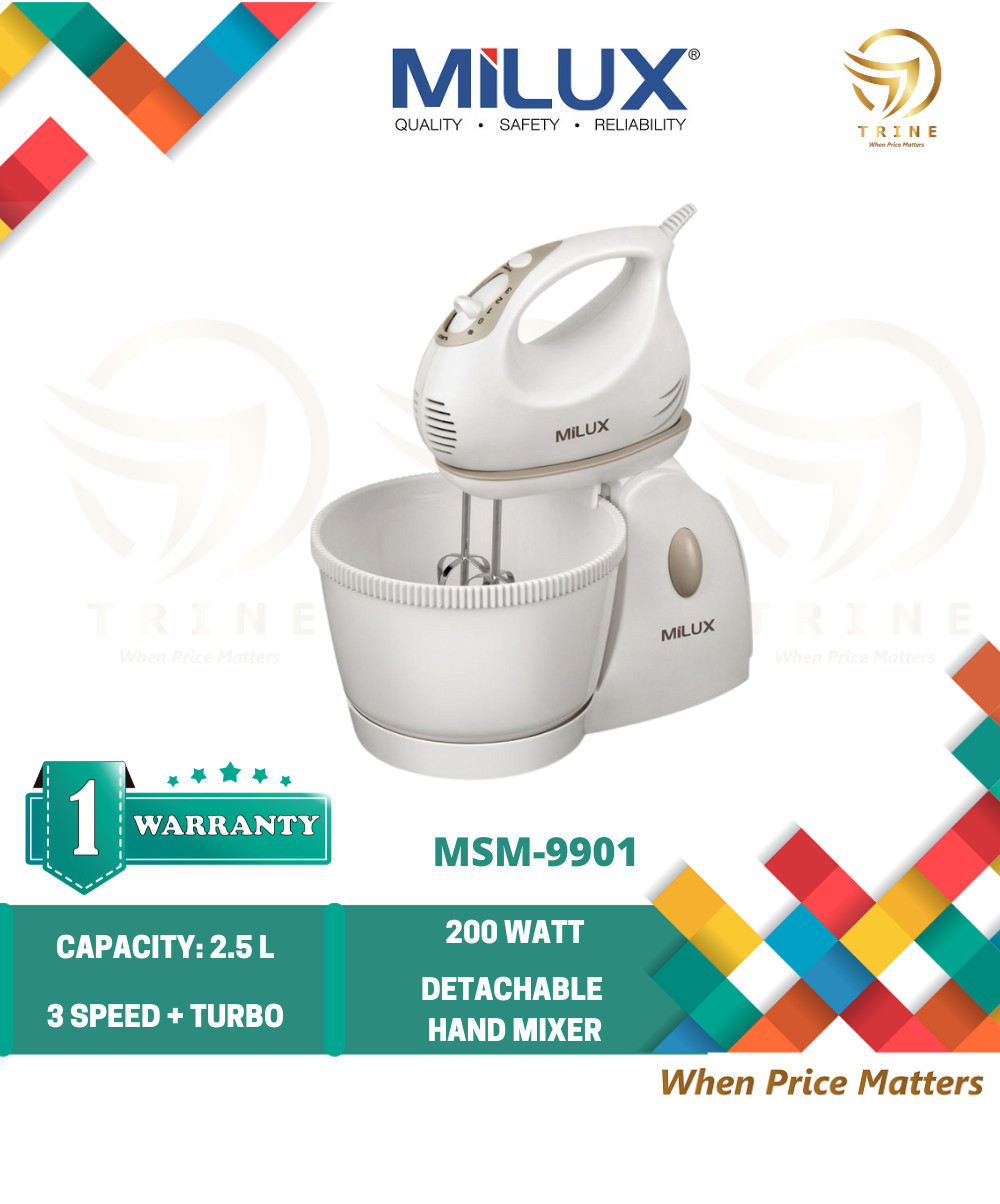 MILUX 2.5L Stand Mixer MSM-9901 MSM9901 | Shopee Malaysia