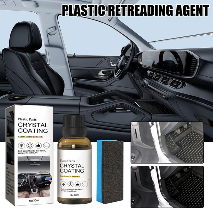 【Buy 6 Get 4】30ml Car Plastic Coating Agent with Sponge Plastics Parts ...