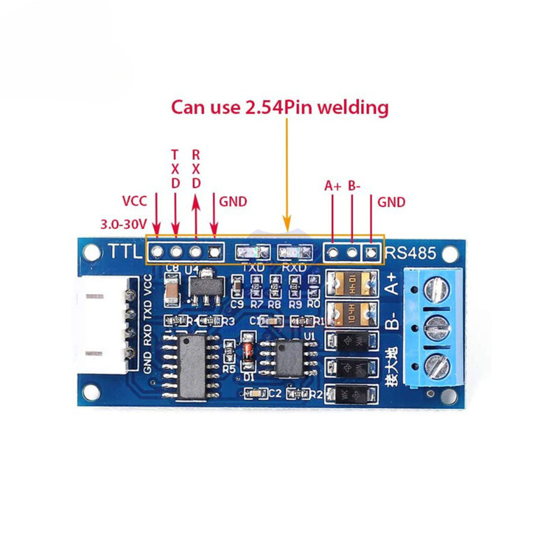 TTL to RS485 Power Supply Converter Board 3.3V 5V Hardware Auto Control ...