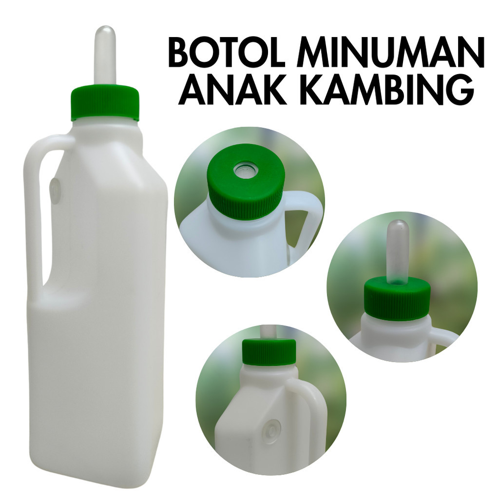 BOTOL MINUMAN ANAK HAIWAN TERNAKAN DENGAN PUTING SILIKON | ANAK KAMBING ...
