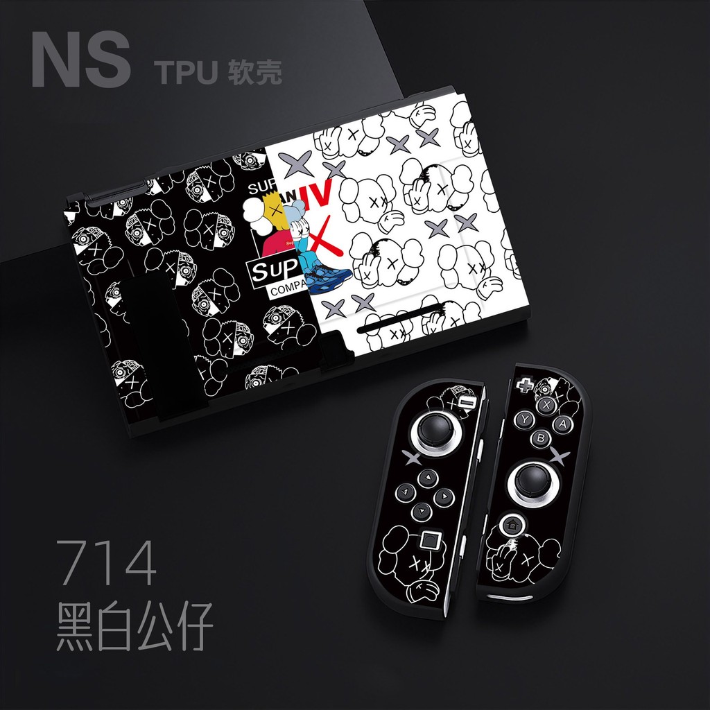 Dockable Nintendo Switch V1 Case, TPU Cartoon New Design Detachable ...