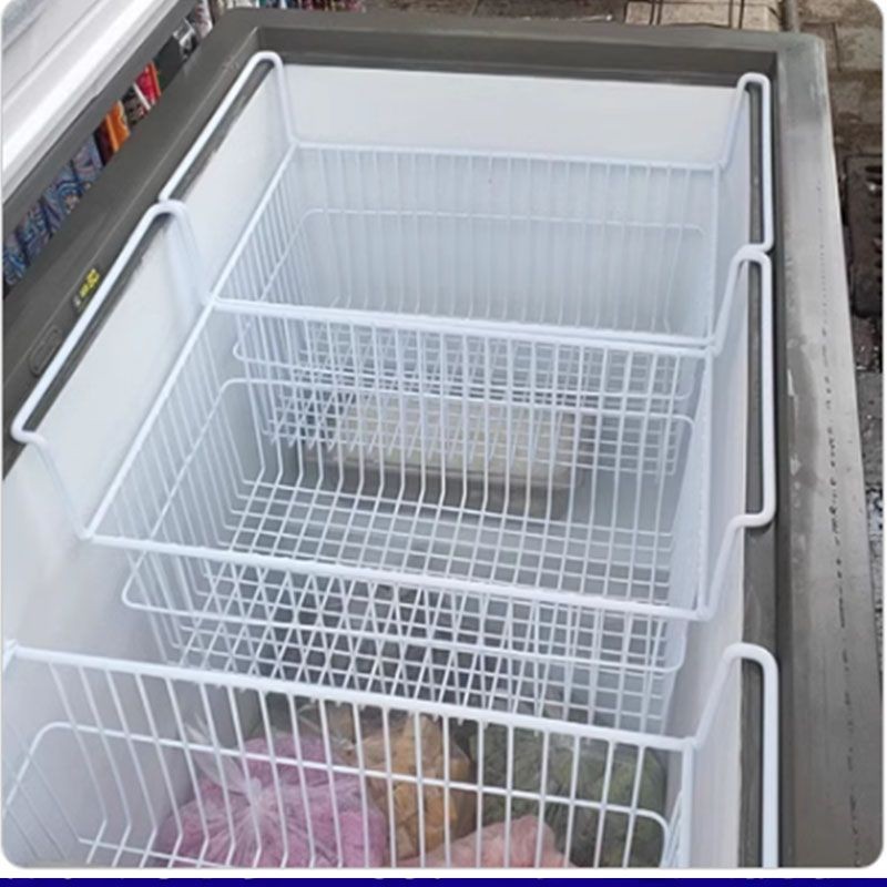 Freezer Storage Rack Freezer Hanging Basket Food Grade Storage And Sorting Ice Cream Basket Net ...