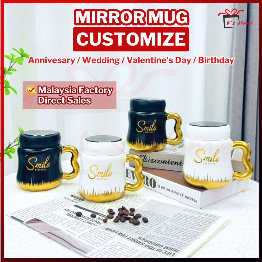 Couple Mirror Mug – Smile Design, | Shopee Malaysia