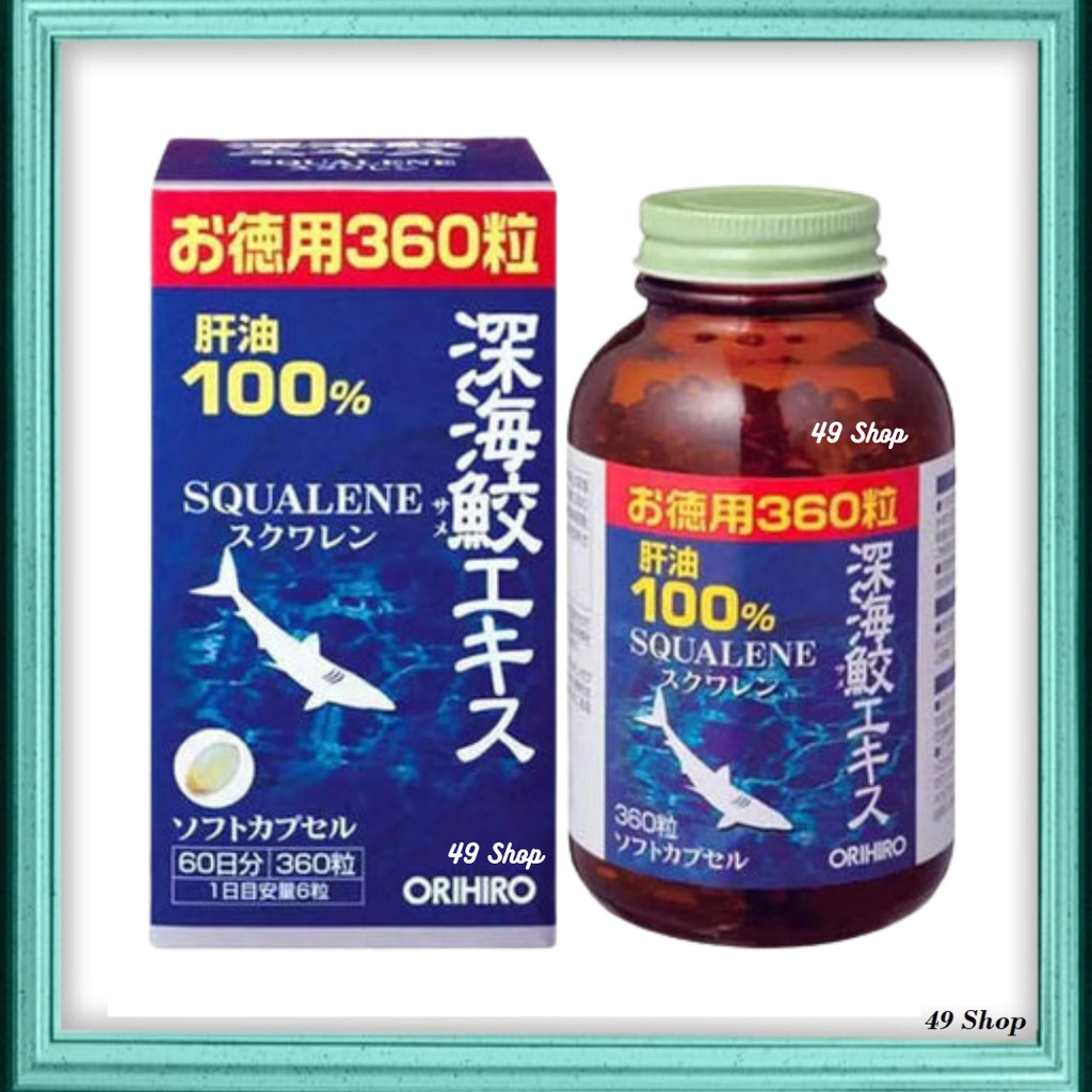 【Ready Stock】 Orihiro Deep Shark Extract Squalene Liver Oil Aqualene ...