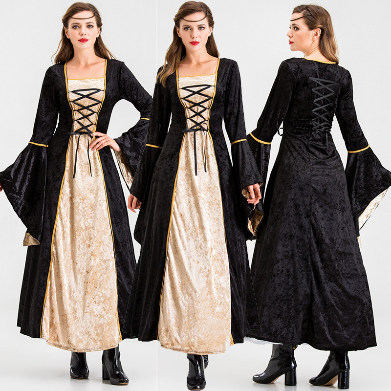 MYLITTLELASS Medieval Renaissance Gothic Retro Women Vintage Costume ...