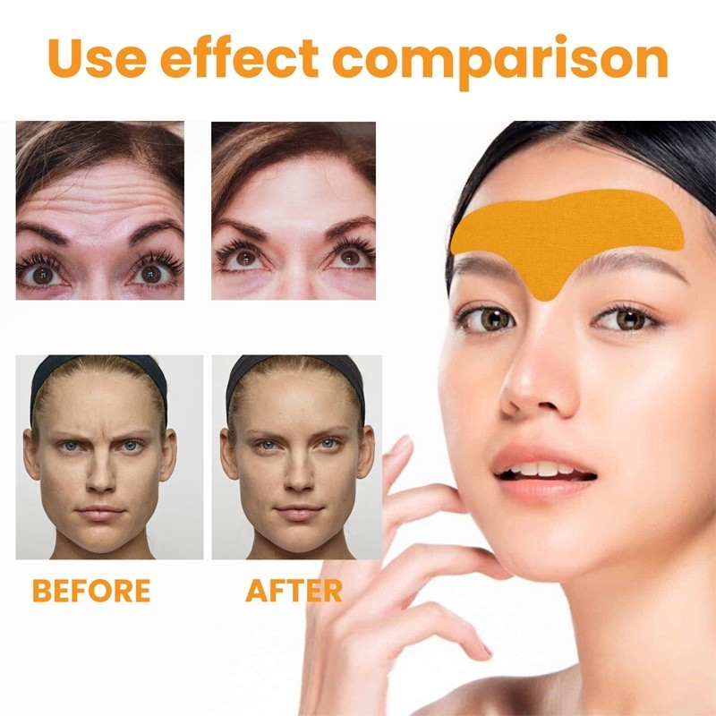 EELHOE Collagen Forehead Wrinkle Removal Patches - Frown Line Firming ...