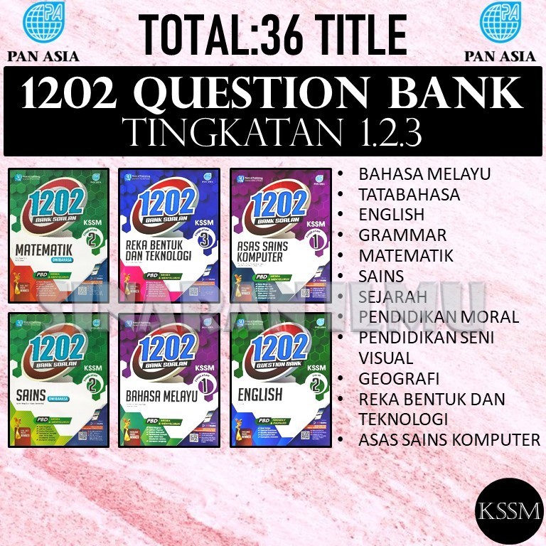 (SI)1202 QUESTION BANK KSSM FORM 1 2 3 / 1202 BANK SOALAN KSSM TINGKATAN 1 2 3 (NEW 2024) - PAN ...