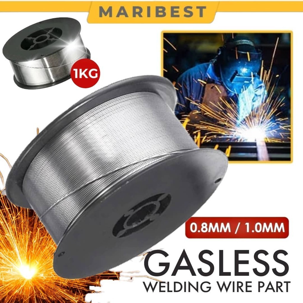 1kg 0.8mm / 1.0mm Flux Cored Gasless Steel Mig Welding Wire Powerweld Gasless MIG Wire Flux ...
