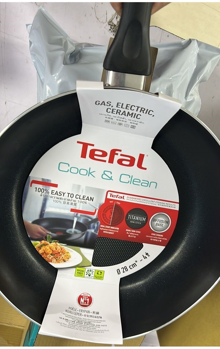 Tefal Cook & Clean Frypan 28cm (B22506) | Shopee Malaysia