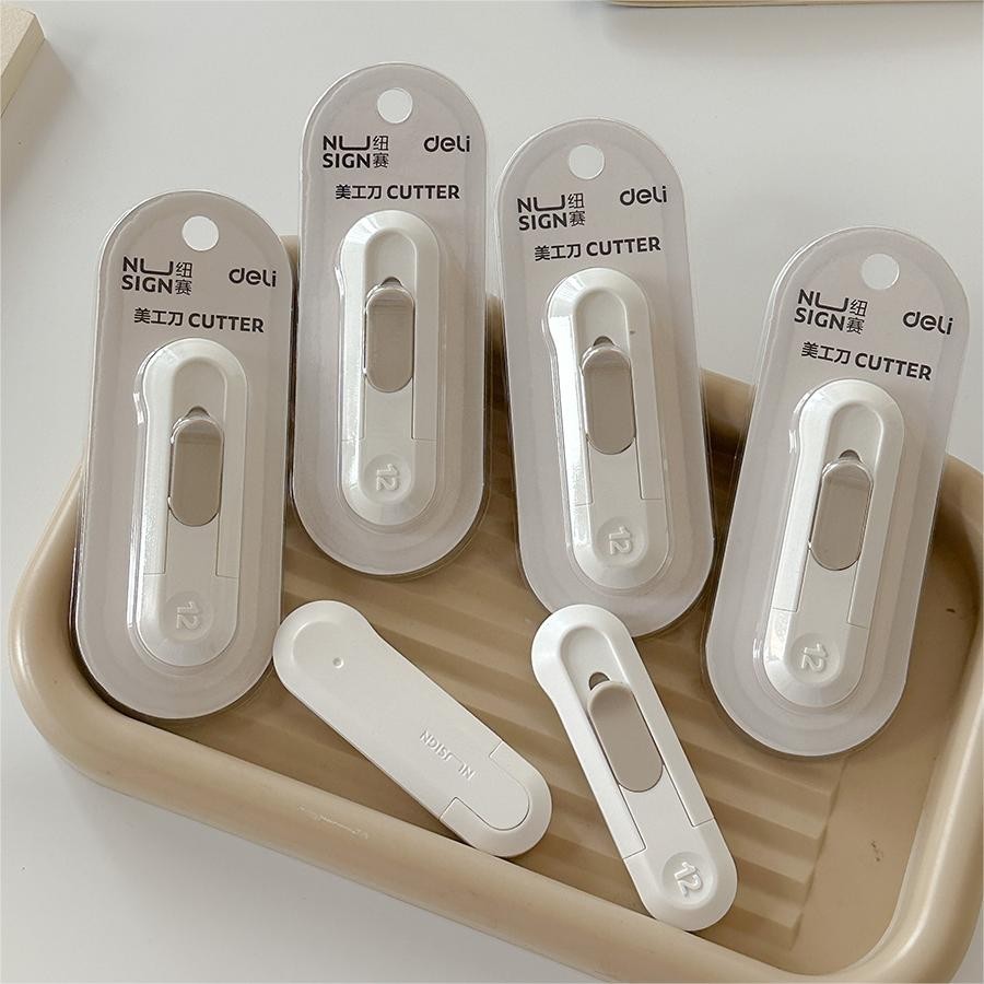 ENWEI Deli Mini Cutter Knife Parcel Art Cutter Stationary Office School ...