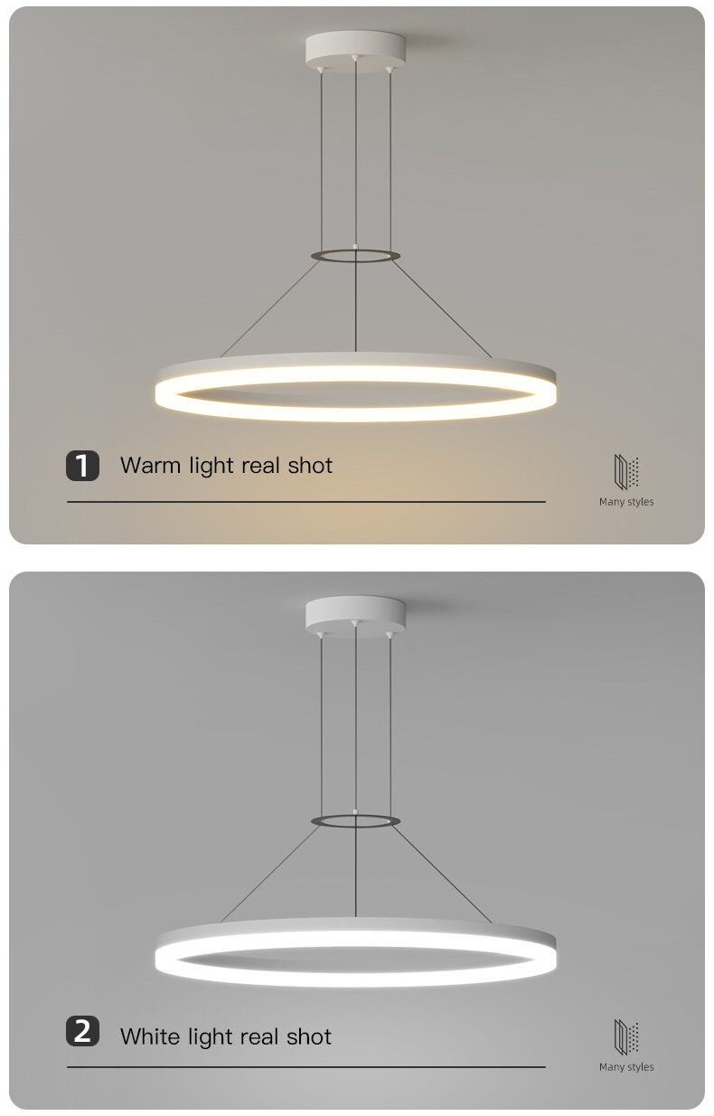 TRAZOS Modern LED Ceiling Lights Pendant Light for Dining Room Living ...