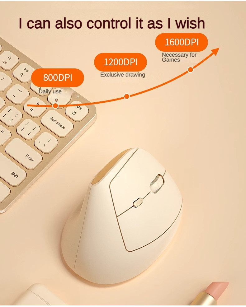 Bow MD190 mini Vertical Mouse Dual Mode 2.4g Wireless Bluetooth Laptop Portable Silent Universal ...