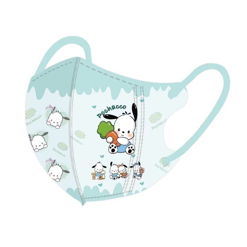Kawaii Anime 3D Disposable Face Mask Kuromi Melody Children Protective ...
