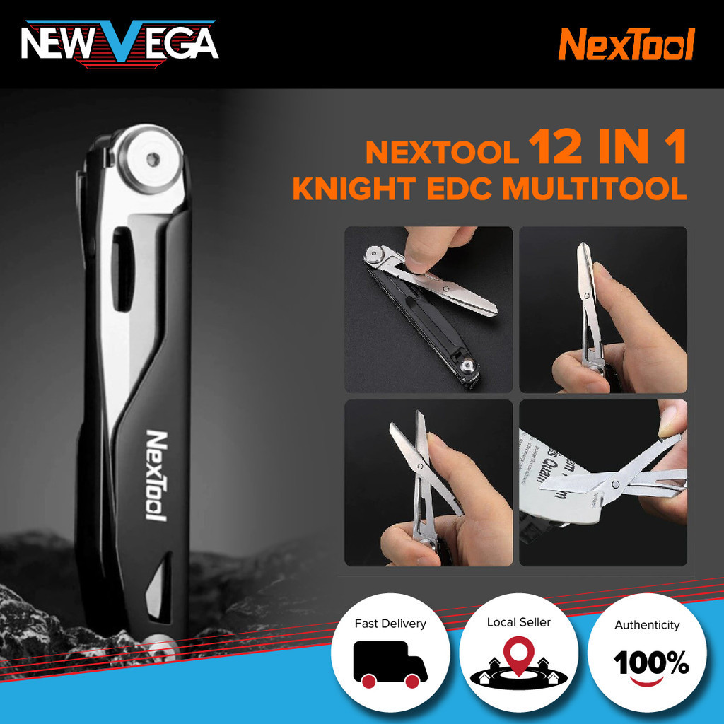 NexTool 12 IN 1 Knight EDC Tools Multitool Foldable With Safety Lock Survival Kit Scissors For ...
