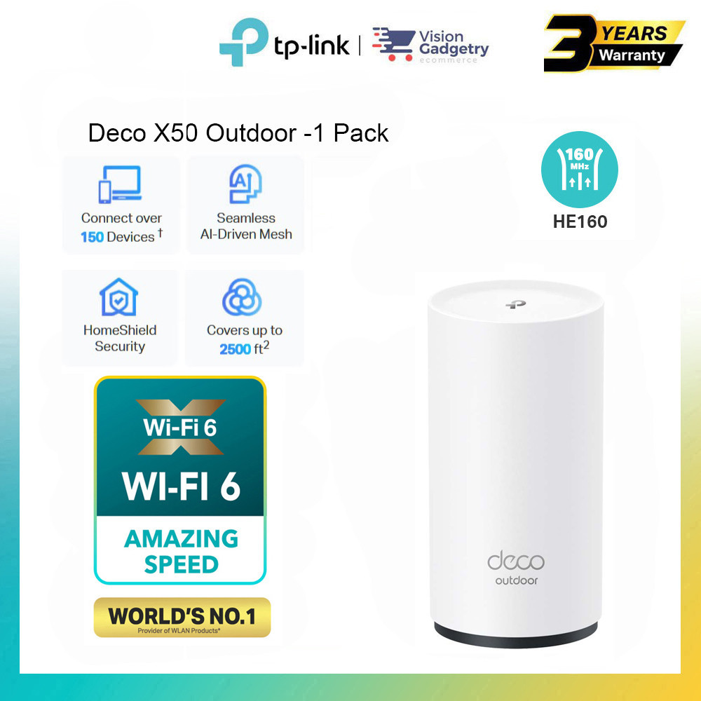 TP-Link Deco X50-Outdoor AX3000 Outdoor Whole Home Mesh WiFi 6 | Shopee ...
