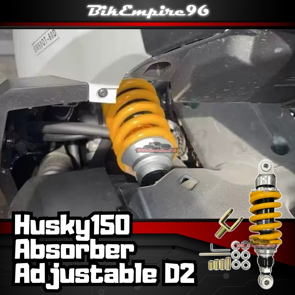 Husky Absorber Adjustable D2 23 Click Damper Mono Motorcycle Rear Shock ...