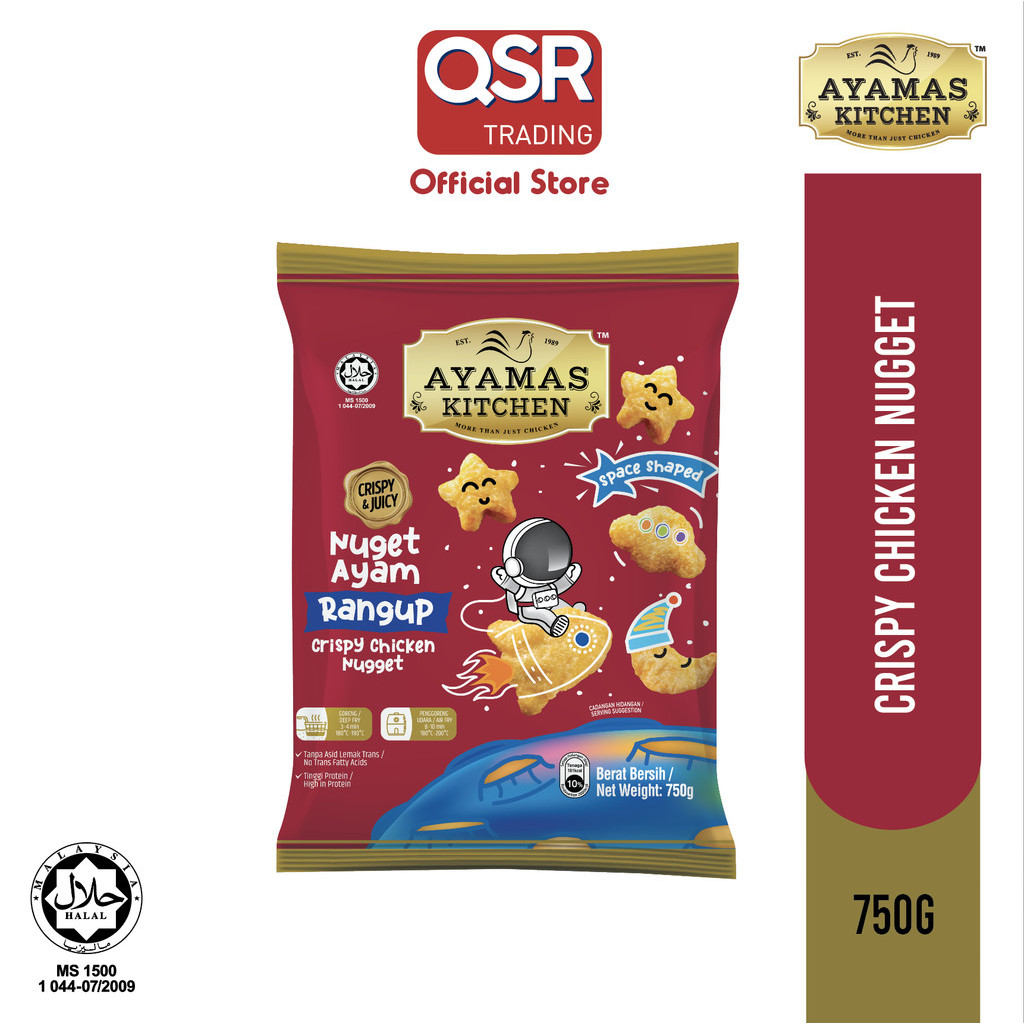 [KLANG VALLEY ONLY] Ayamas Kitchen Crispy Chicken Nugget "Space Shape" 750g | Shopee Malaysia