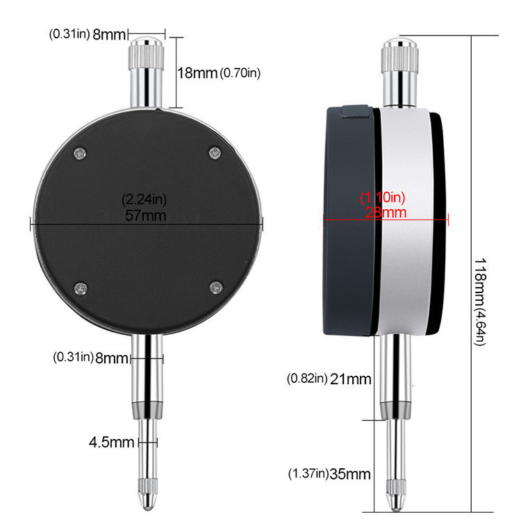 IP54 waterproof and dustproof touch type digital dial indicator base ...